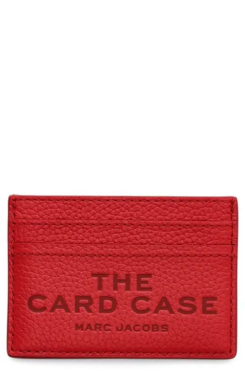 Marc Jacobs The Leather Card Case - True Red