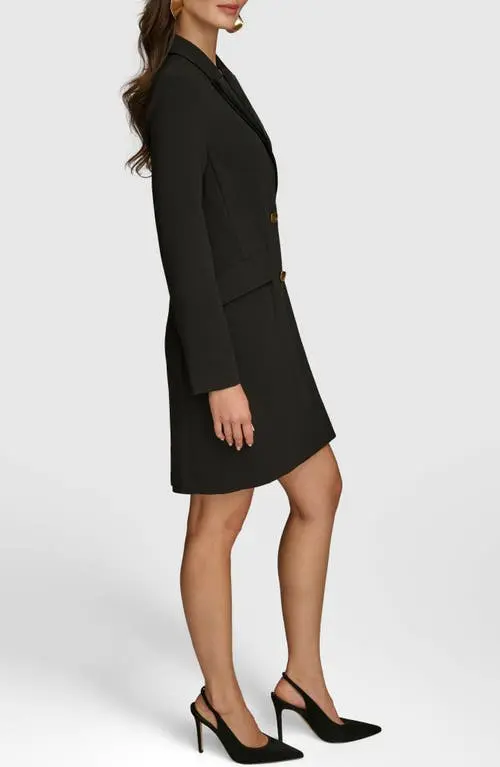 knee length dresses for ladies Donna Karan Women's One Button Blazer - Black main image 0