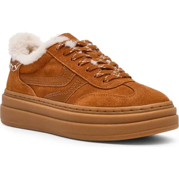 Steve Madden Dodge Platform Sneakers - Chestnut Suede