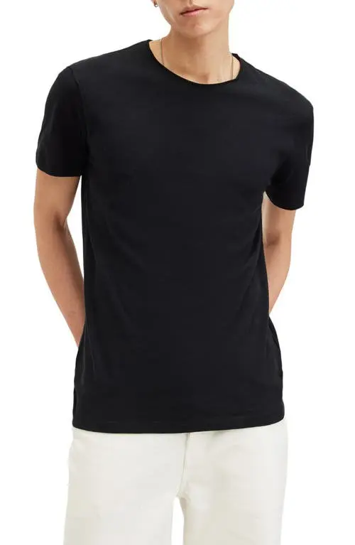 ALLSAINTS Figure Roll Neck Cotton T-shirt - Midnight