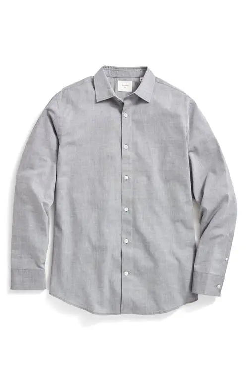 Billy Reid Hutcheson Oxford Dress Shirt - Light Grey