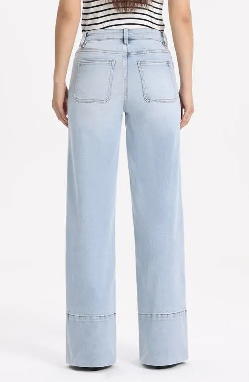 BAYEAS Katia Patch Pocket Wide Leg Jeans - Horizon