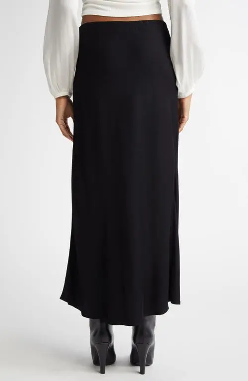 Bella Dahl Side Slit Bias Satin Maxi Skirt