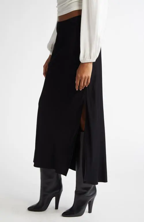 Bella Dahl Side Slit Bias Satin Maxi Skirt