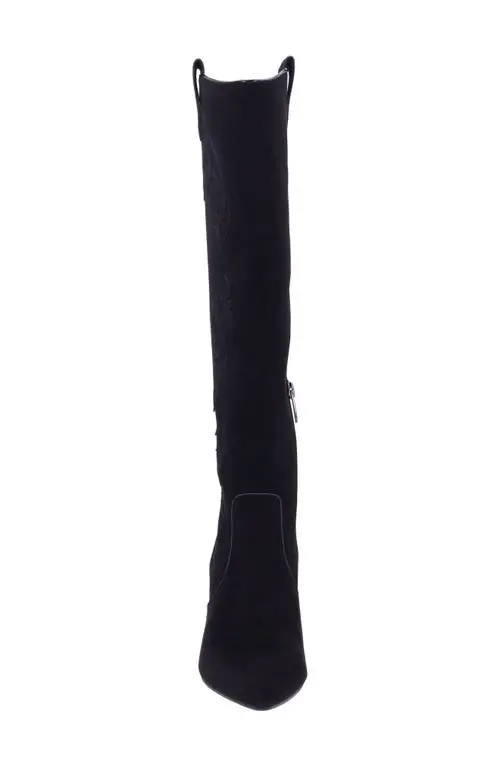 J. Reneé Siera Knee High Western Boot - Black