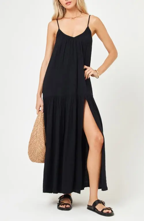 L*Space Malibu Cover-up Maxi Dress - Black