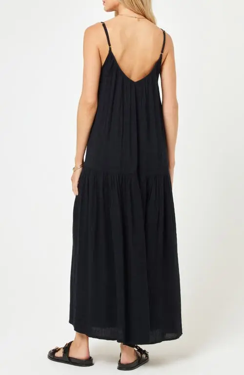 L*Space Malibu Cover-up Maxi Dress - Black