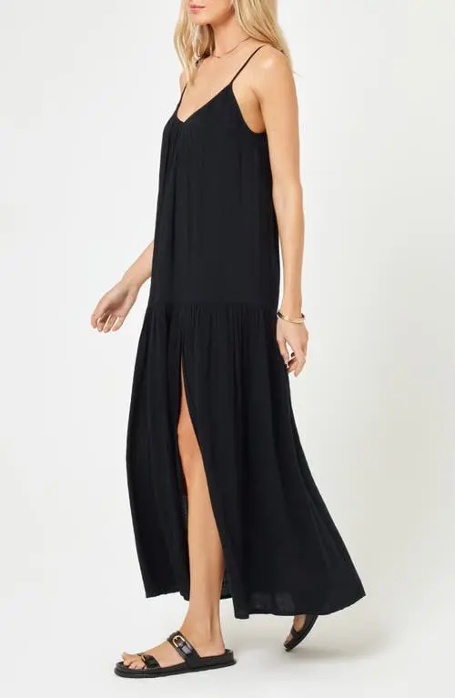 L*Space Malibu Cover-up Maxi Dress - Black