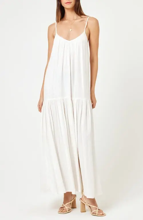 L*Space Malibu Cover-up Maxi Dress - Cream