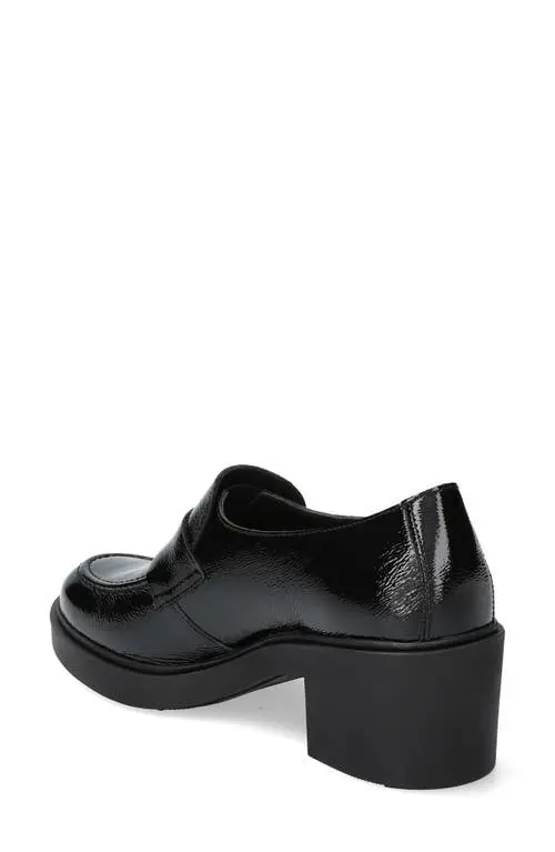 Mephisto Pamelia Patent Leather Loafer Pump - Black Patent
