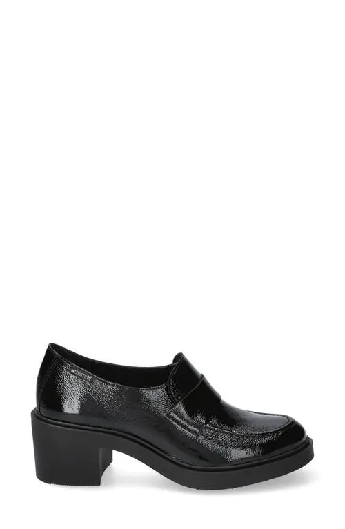 Mephisto Pamelia Patent Leather Loafer Pump - Black Patent