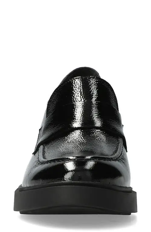 Mephisto Pamelia Patent Leather Loafer Pump - Black Patent