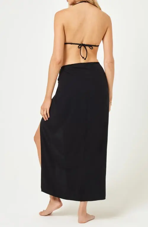 L*Space Portela Cover-up Sarong - Black