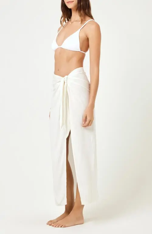 L*Space Portela Cover-up Sarong - Cream