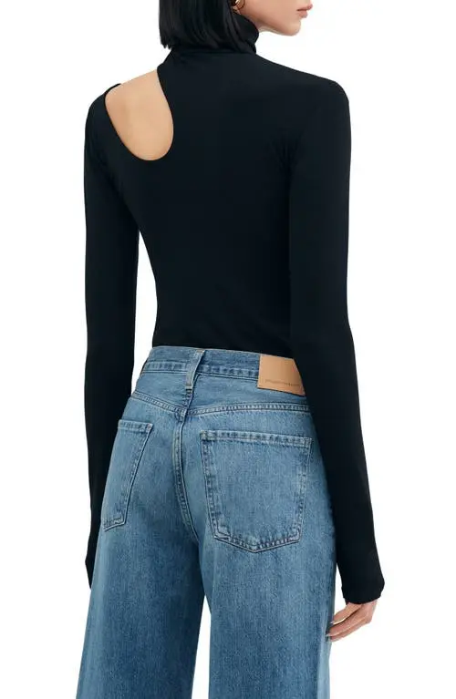 MARCELLA Allegra Asymmetric Turtleneck Top