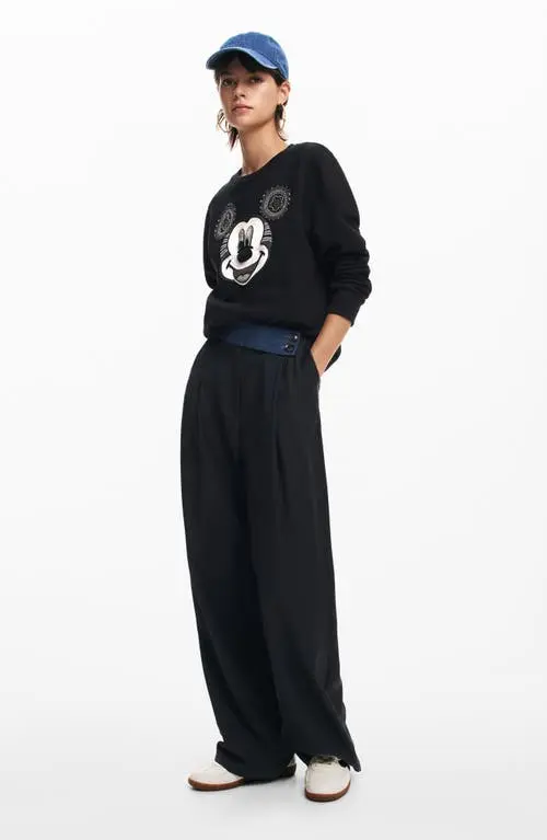 Desigual Mickey Mouse Embellished Sweatshirt