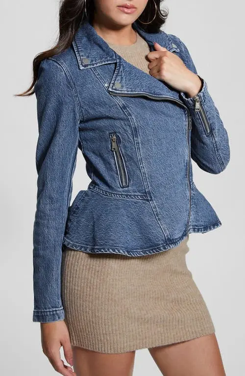 Guess Denim Moto Jacket