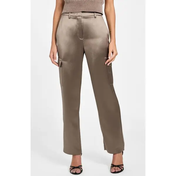 Guess Megan Satin Cargo Pants - F1bm-dark