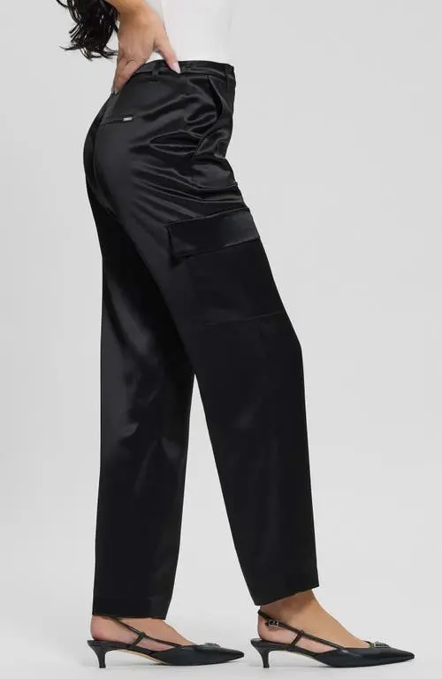 Guess Megan Satin Cargo Pants
