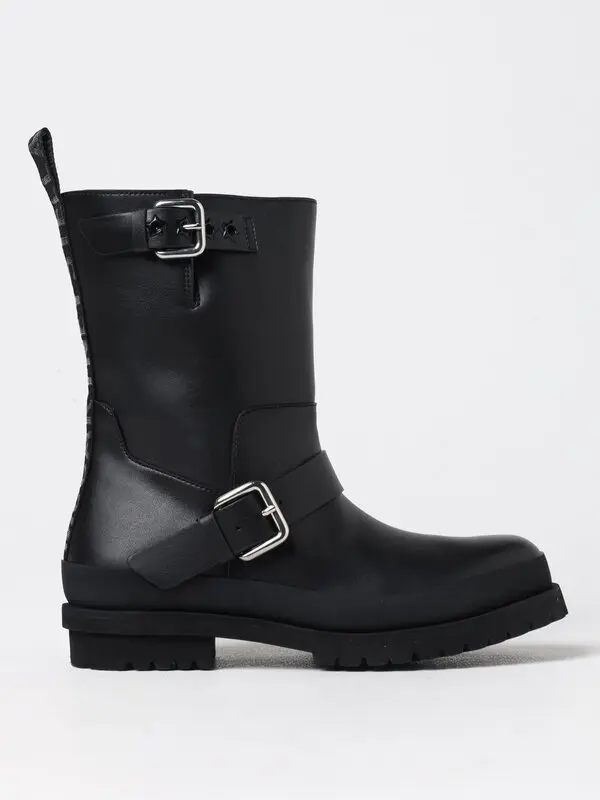 Stella McCartney Leather Buckled Boots - Black