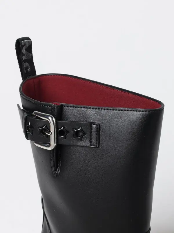 Stella McCartney Leather Buckled Boots - Black