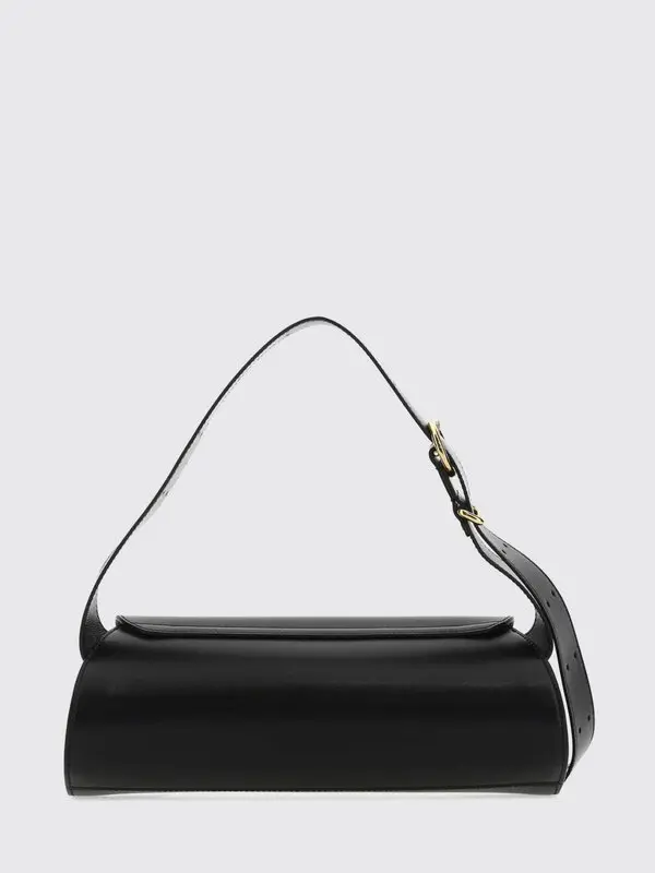 JIL SANDER Leather Shoulder Bag - Black