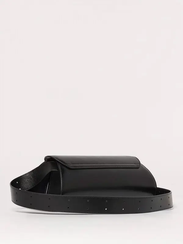 JIL SANDER Small Leather Shoulder Bag - Black