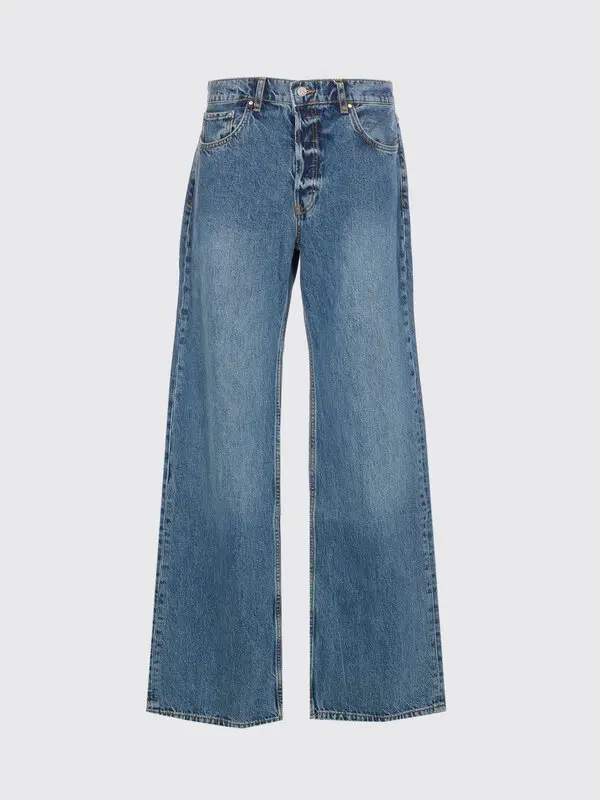 ANINE BING Hugh High-waisted Straight-leg Jeans