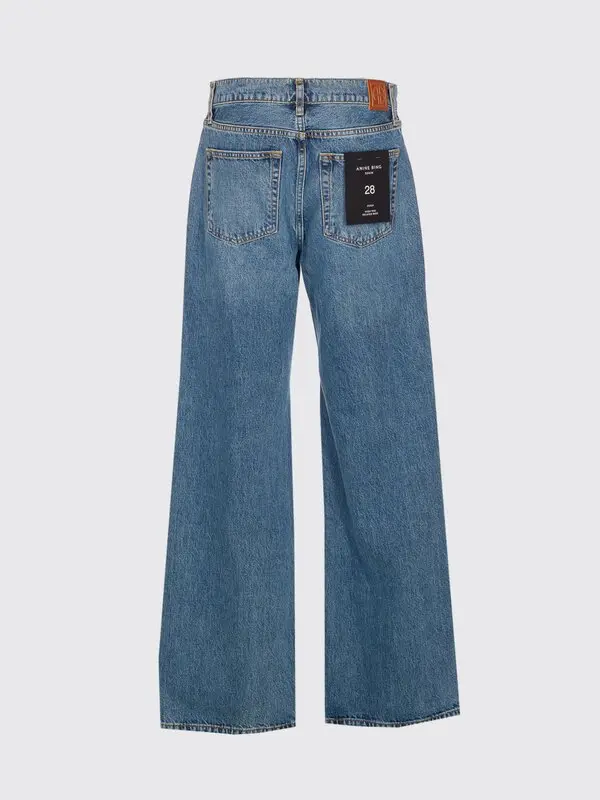 ANINE BING Hugh High-waisted Straight-leg Jeans