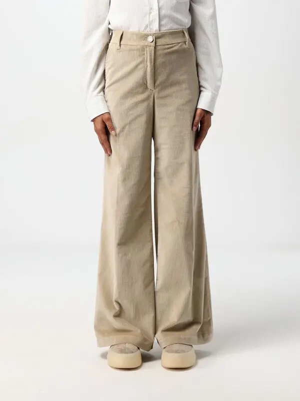 Jacob Cohen Wide Leg Corduroy Trousers - Beige
