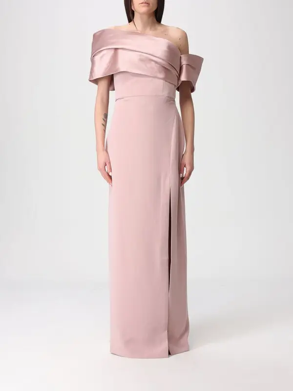 Solace London Off-the-shoulder Maxi Dress With Slit