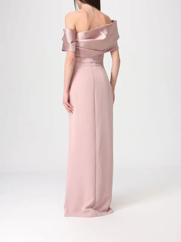 Solace London Off-the-shoulder Maxi Dress With Slit