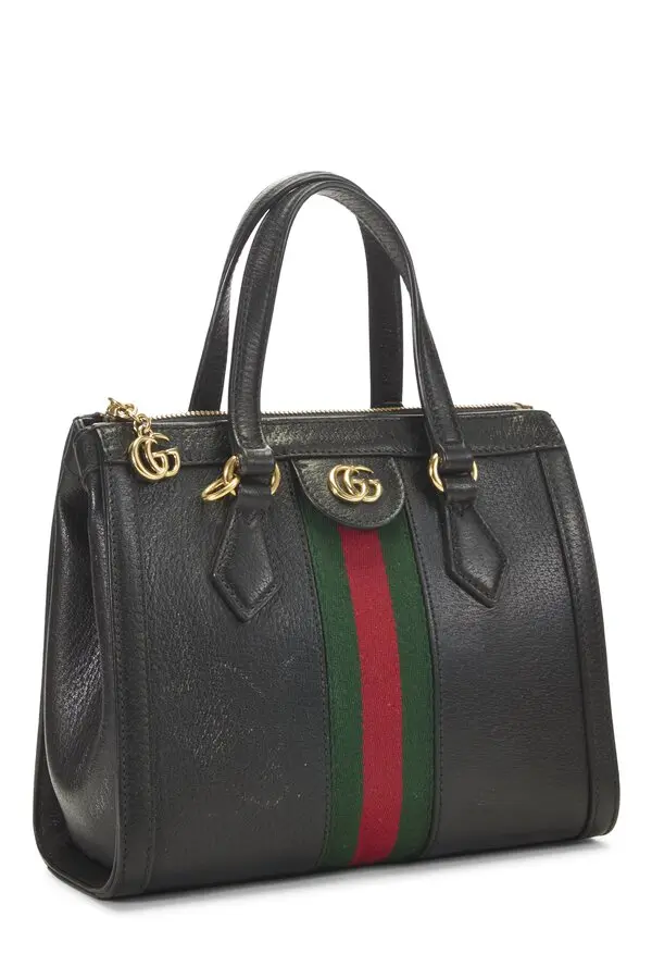 Gucci Leather Ophidia Tote - Black