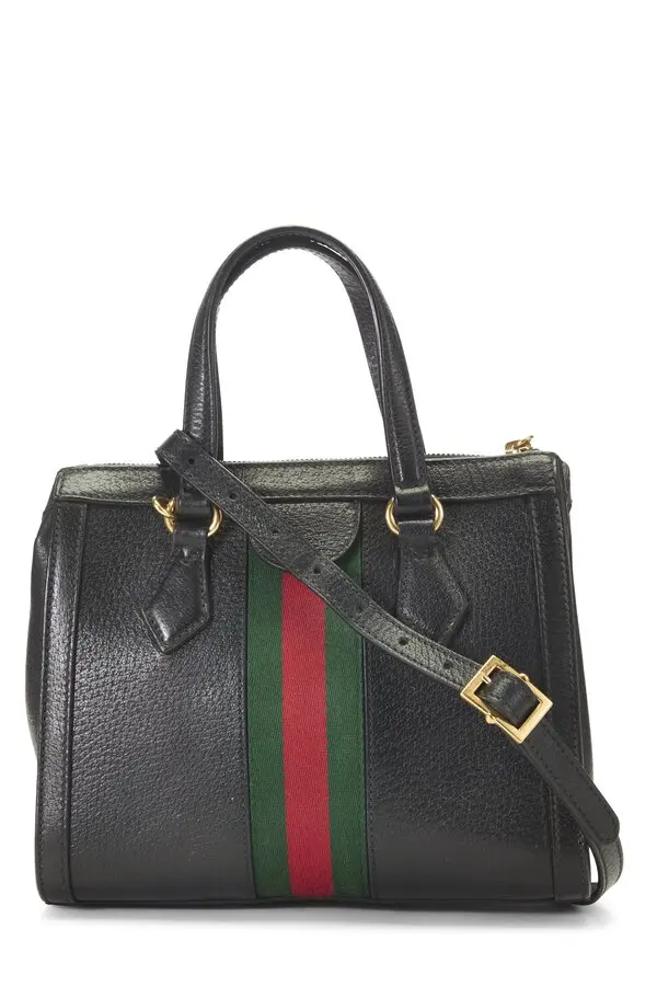 Gucci Leather Ophidia Tote - Black