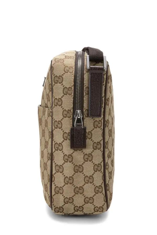 Gucci Original Gg Canvas Vertical Camera Bag - Beige