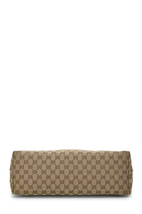 Gucci Original Gg Canvas Web Zip Tote