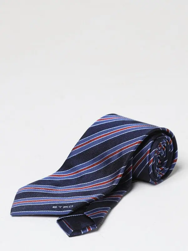 Etro Striped Neck Tie - Blue