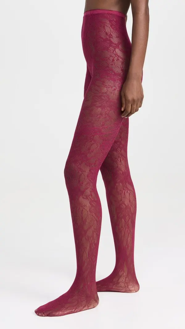 STEMS Eden Mesh Tights - Red