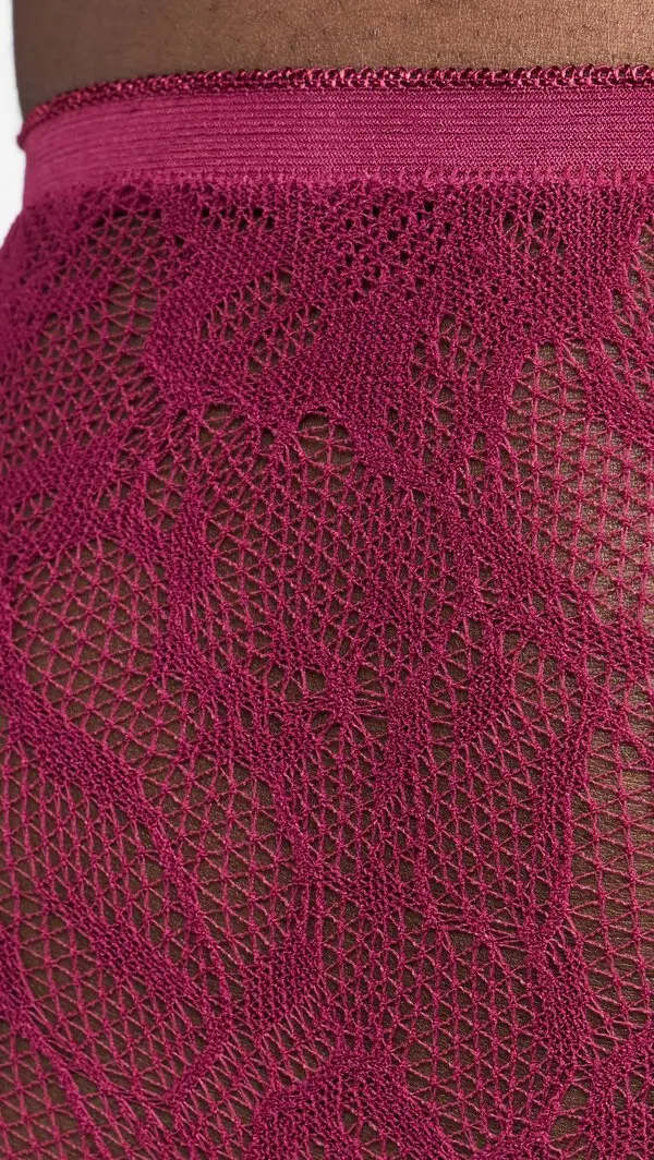 STEMS Eden Mesh Tights - Red