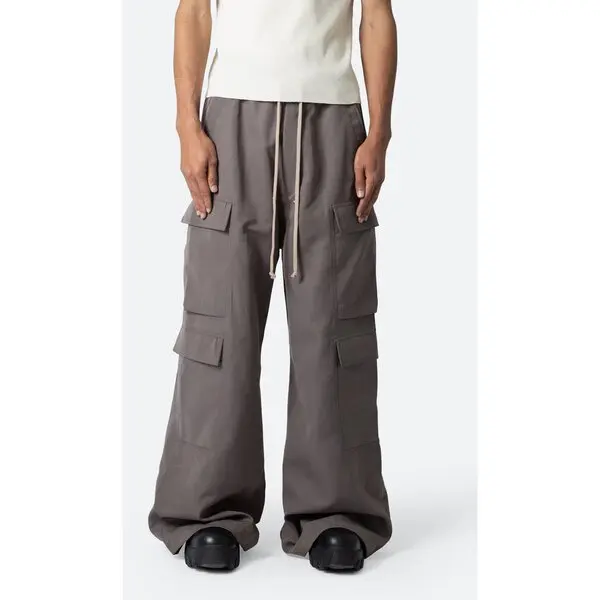 Mnml Oversized Double Cargo Pocket Pants - Brown
