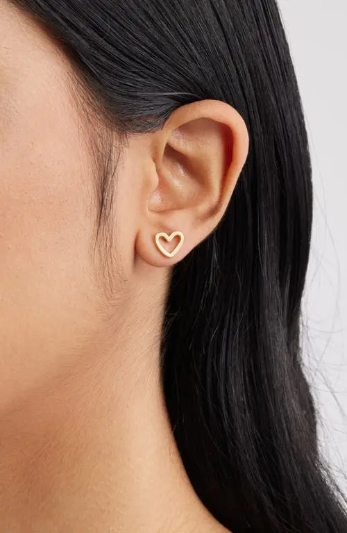 KIARA BY KI-ELE Classic Heart Stud Earrings