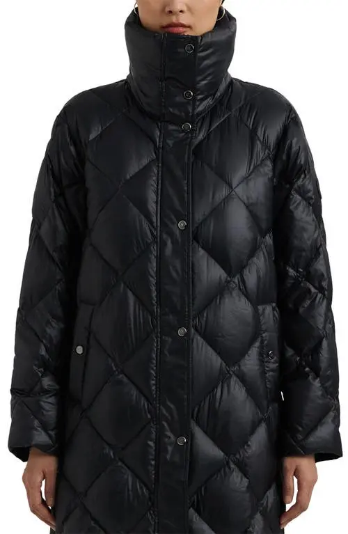 Ralph Lauren Soft Quilted Down Front Coat