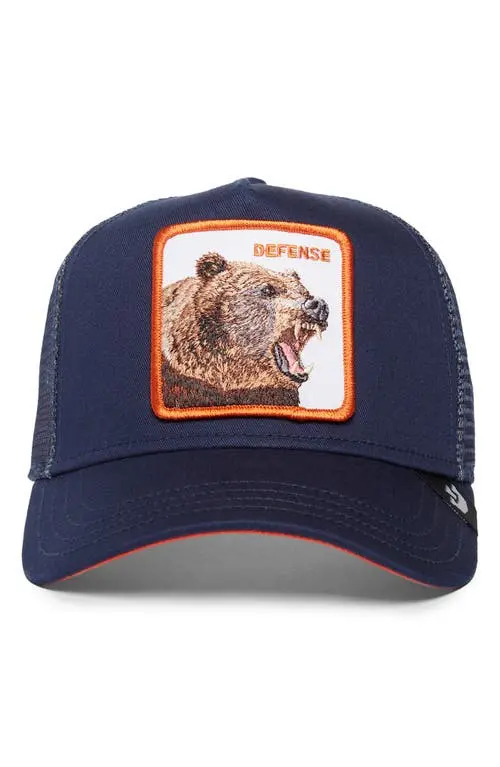 Goorin Bros The Defense Bear Trucker Hat Navy Editorialist