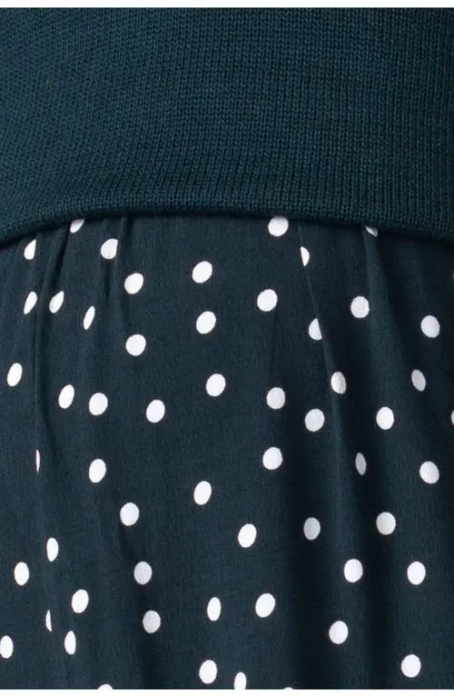 Seraphine Polka Dot Maternity/Nursing Set - Green | Editorialist