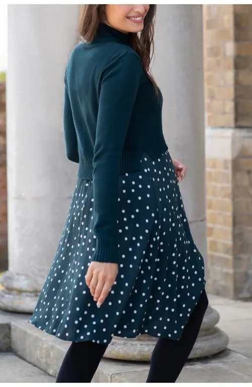 Seraphine Polka Dot Maternity/Nursing Set - Green | Editorialist