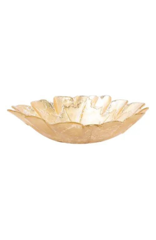 VIETRI Small Moon Glass Leaf Bowl