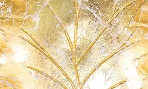 VIETRI Small Moon Glass Leaf Bowl