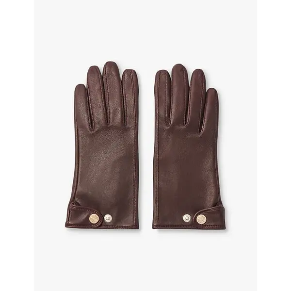 Maje - Buttoned Leather Gloves