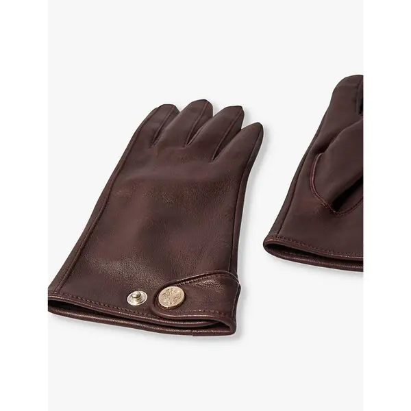Maje - Buttoned Leather Gloves