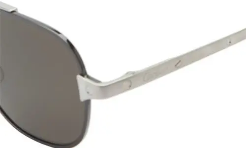 CARTIER 56mm Polarized Panthos Sunglasses - Black